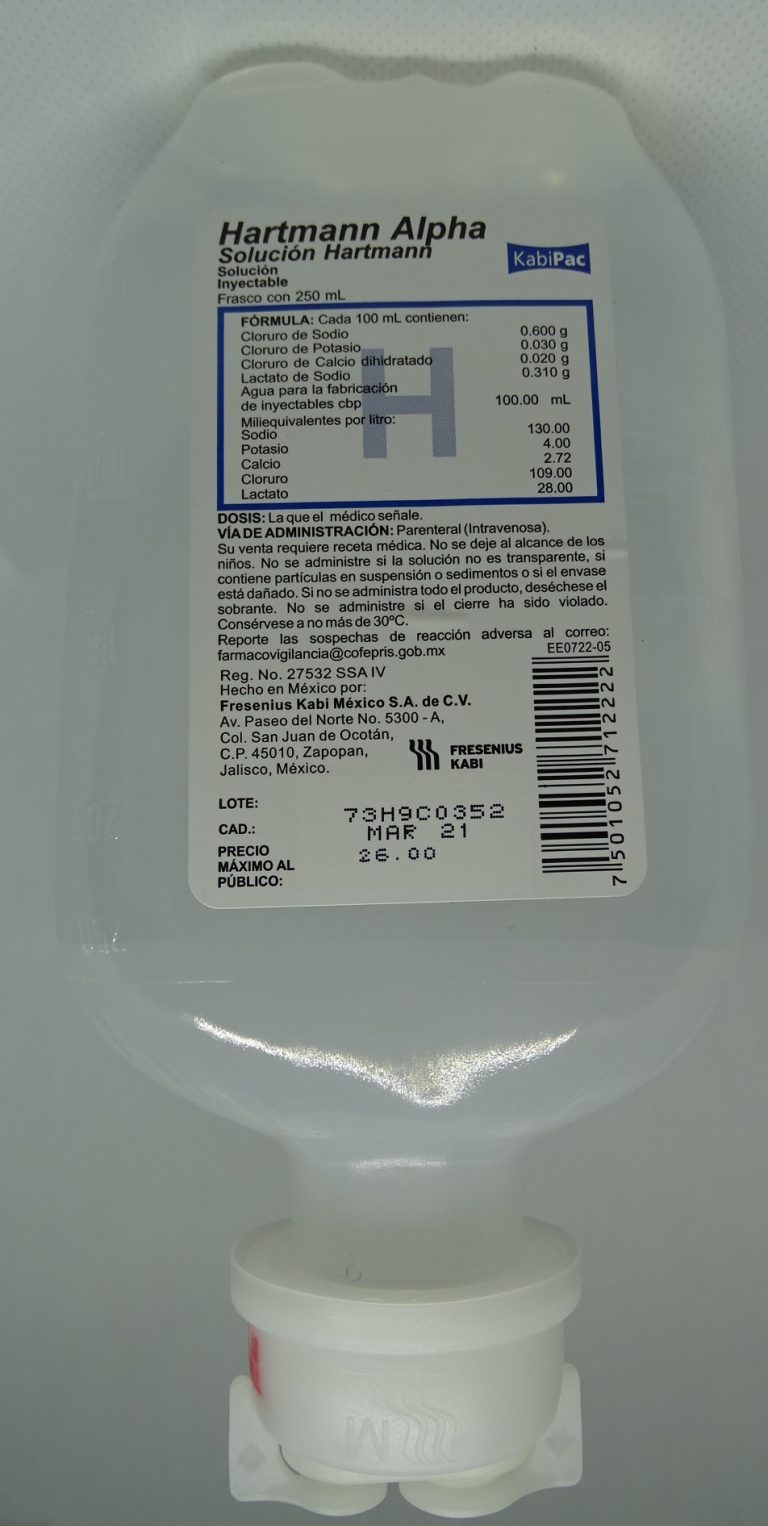 Solución Hartmann de 250ml – Medigroup