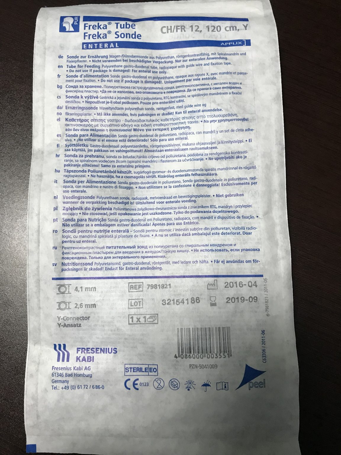Freka Feeding Tube 12FR/120 CM – Medigroup