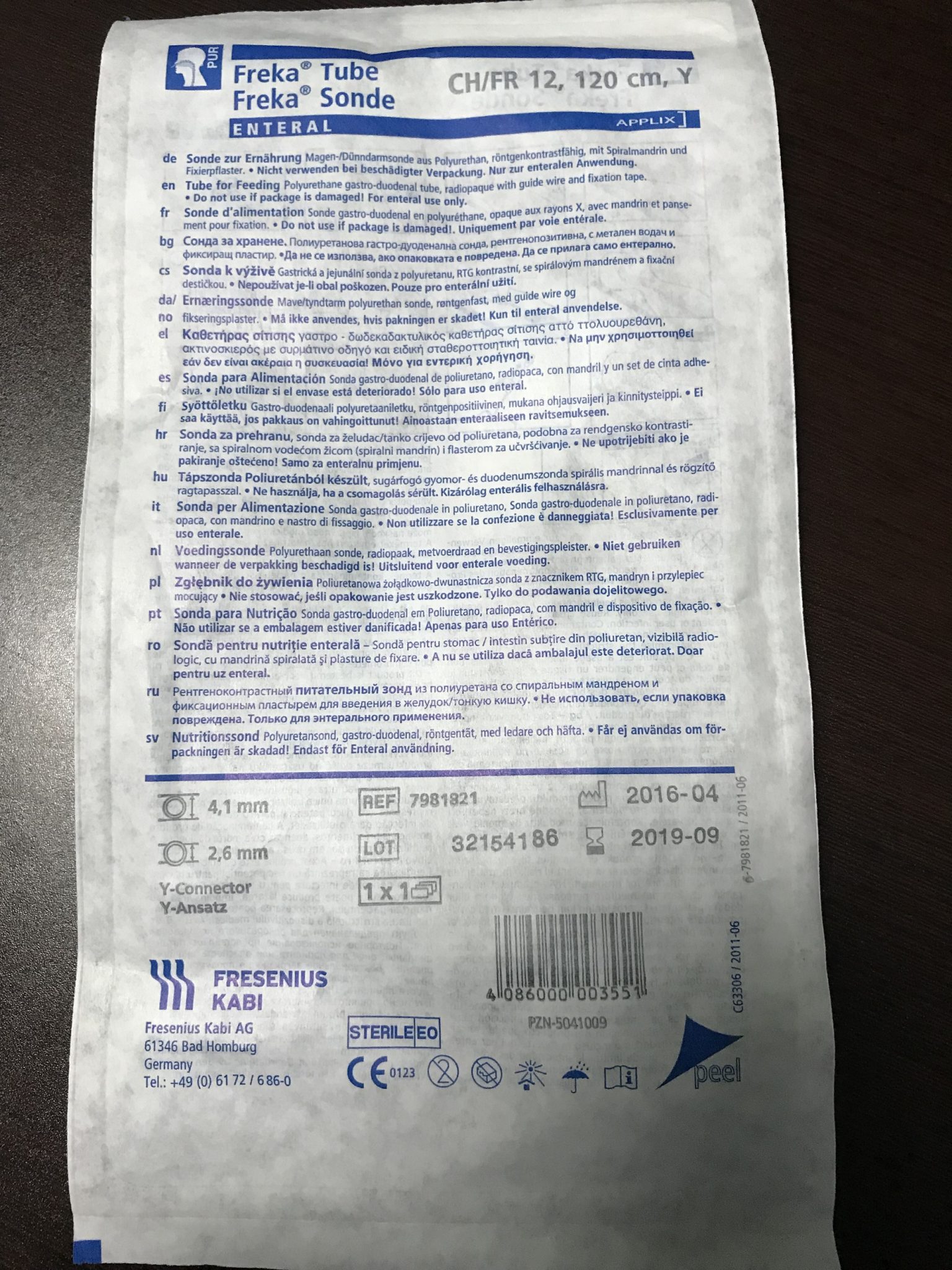 Freka Feeding Tube 12FR/120 CM – Medigroup