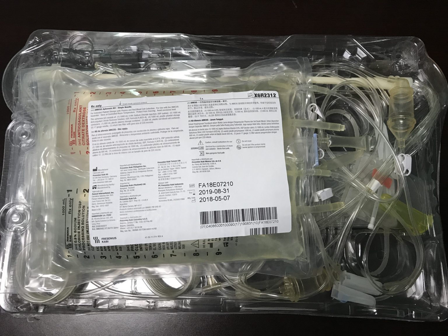 Kit de Aferesis AMICUS – Medigroup